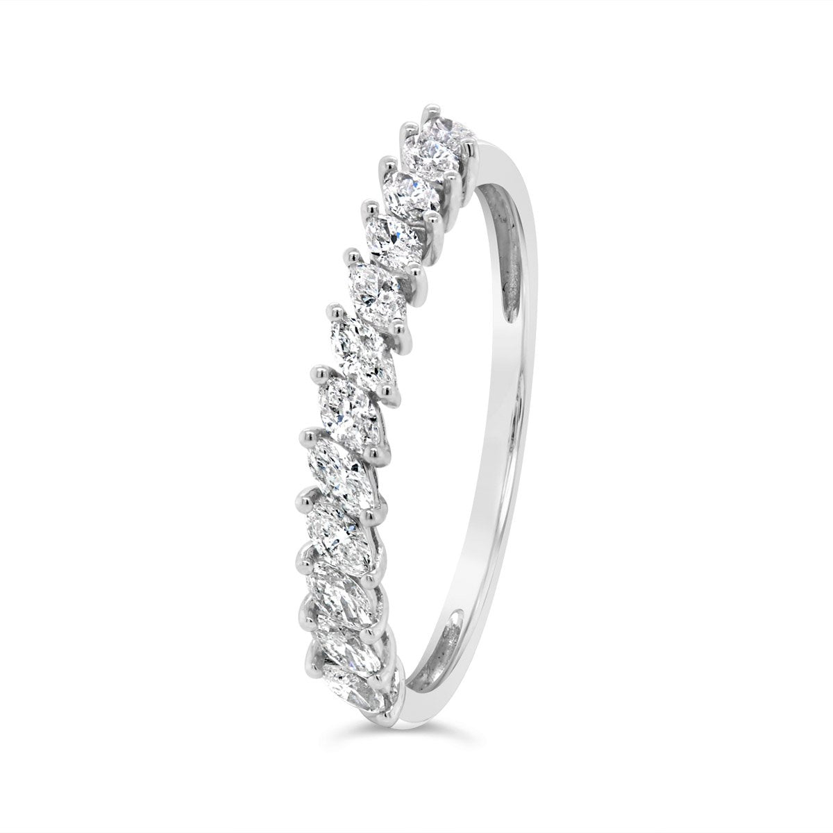 Slanted Marquise Diamond Band - 43352R – The Diamond Guys