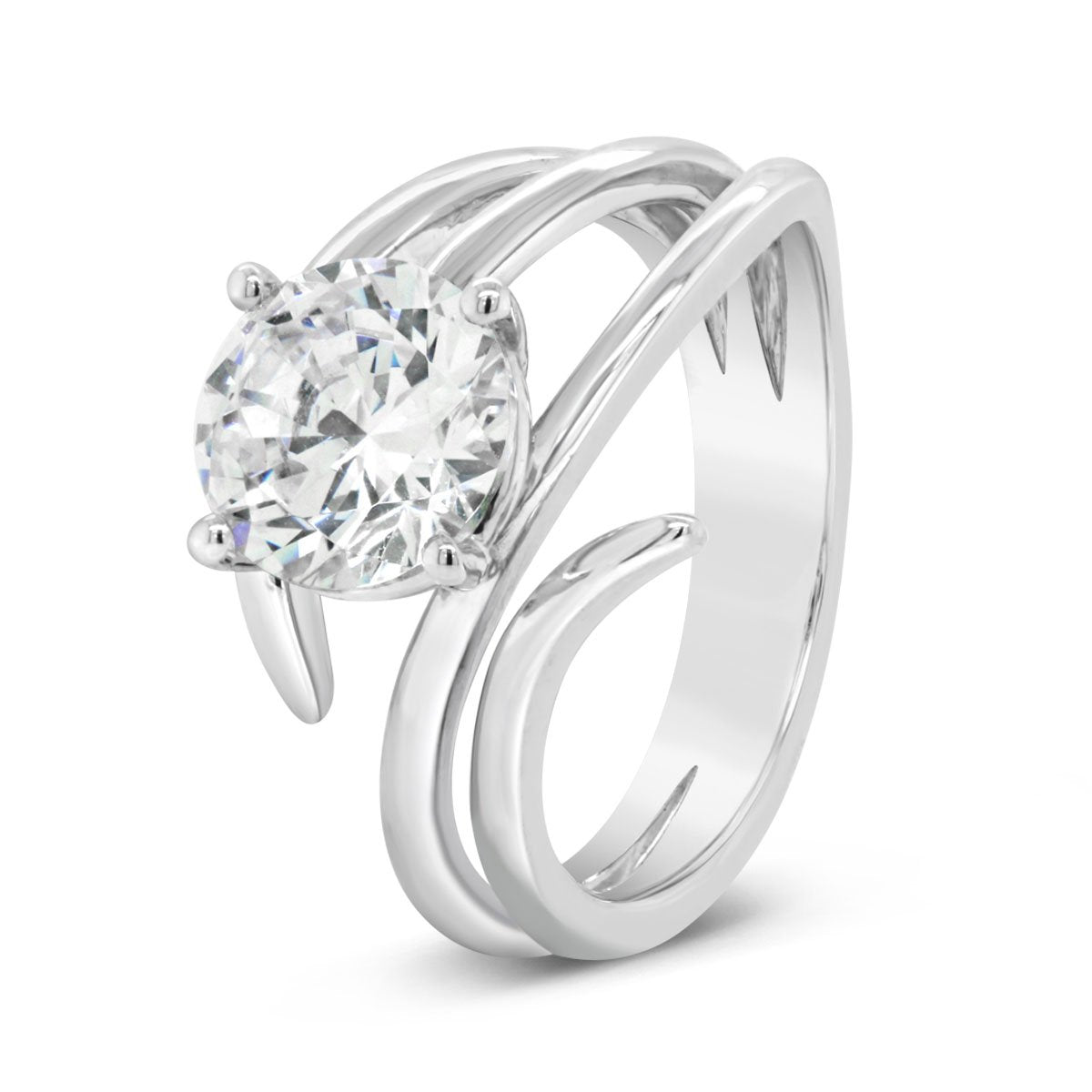 Modern Solitaire Diamond Engagement Ring - YJC4080R – The Diamond Guys
